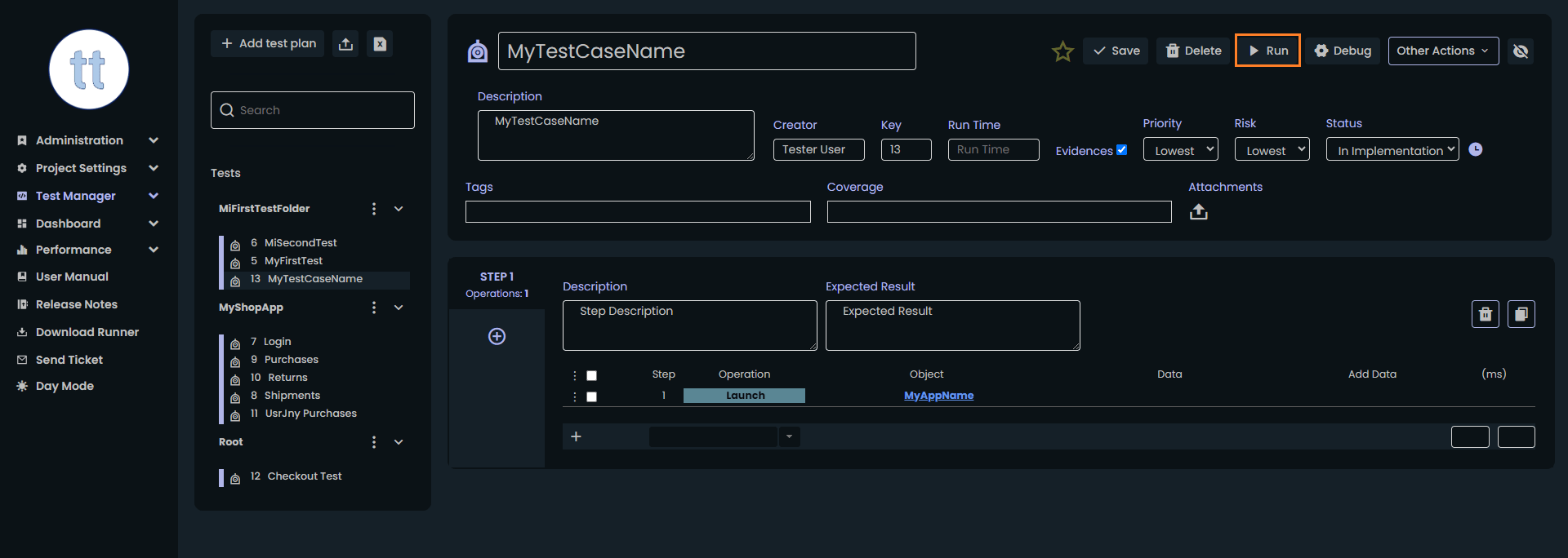Execute automated tests - Getting Started - suittest Execute automated tests - Getting Started - suittest