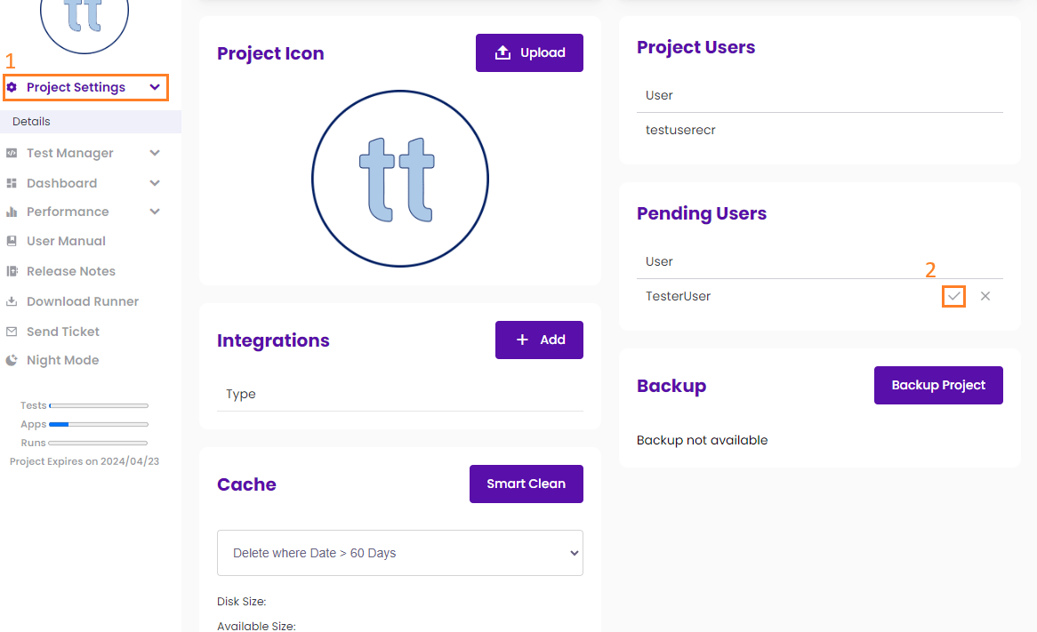 Request and Grant Access - Getting Started - suittest